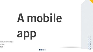 A mobile app at emaze Presentation