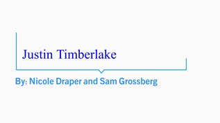 Justin Timberlake at emaze Presentation