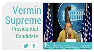 Vermin Supreme at emaze Presentation