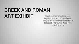 Greek And Roman Art at emaze Presentation