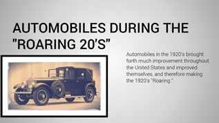Automobiles 1920's at emaze Presentation