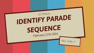 EO M408.02 Identify Parade Sequence at emaze Presentation