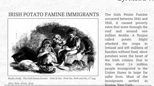 Irish Potato FamIne at emaze Presentation