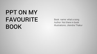 PPT on my favourite book at emaze Presentation