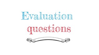 Evaluation questions at emaze Presentation