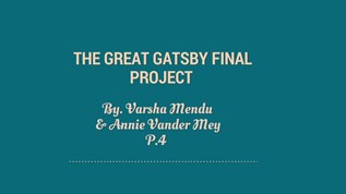 The Great Gatsby Final Project at emaze Presentation