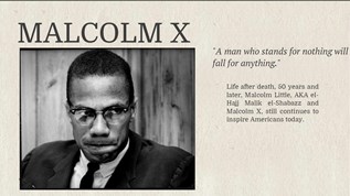 Malcolm X at emaze Presentation