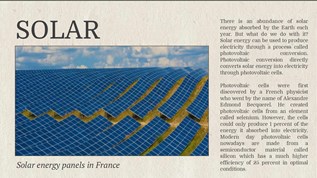 Solar Energy at emaze Presentation