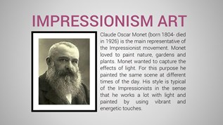 Impressionism at emaze Presentation