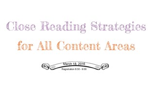 Close Reading Strategies For All Content Areas at emaze Presentation