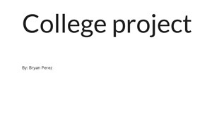 College project at emaze Presentation