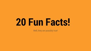 20 Fun Facts at emaze Presentation