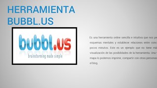 Herramienta Bubbl.us at emaze Presentation