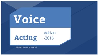 voice acting at emaze Presentation