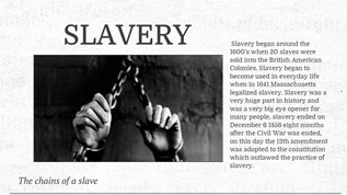 Visualizing Slavery at emaze Presentation
