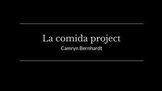 La comida Project at emaze Presentation