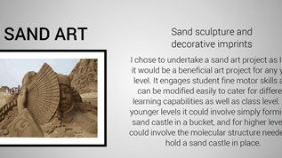 Sand Art Presentation at emaze Presentation