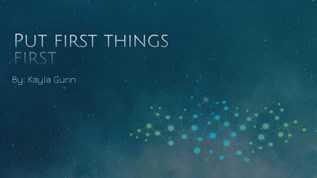 Put First Things First at emaze Presentation