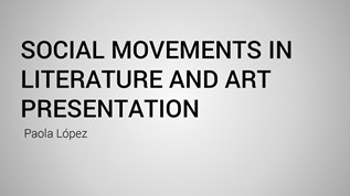 Social Movement in Literature and Art Presentation at emaze Presentation