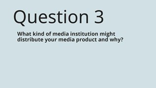 Question 3 EVALUATION at emaze Presentation