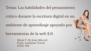 Tema: Pensamiento crítico at emaze Presentation