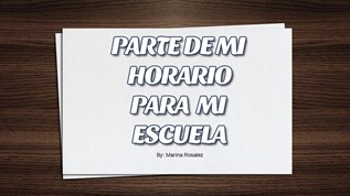 Mi Horario at emaze Presentation