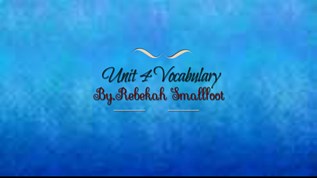 Unit 4 Vocabulary at emaze Presentation