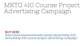 MKTG 410 at emaze Presentation
