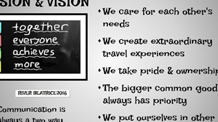 Mission & Vision at emaze Presentation