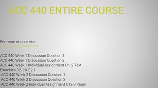 ACC 440 Academic Success snaptutorial at emaze Presentation