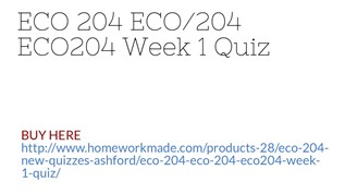 ECO 204 ECO204 ECO204 at emaze Presentation