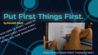 Put First Things at emaze Presentation