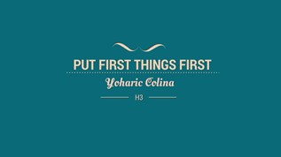 Put First things First at emaze Presentation