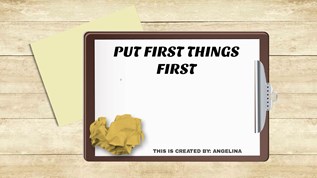 Put first things first at emaze Presentation