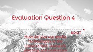 Evaluation Question 4 at emaze Presentation