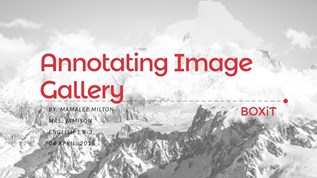 Annotating Image Gallery at emaze Presentation