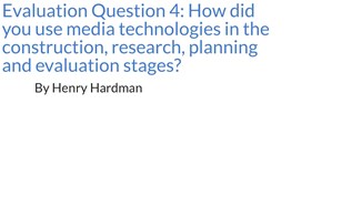 Evaluation Question 4 at emaze Presentation