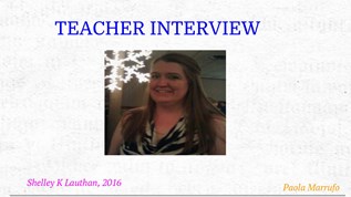 TEACHER INTERVIEW at emaze Presentation