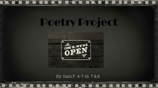 Poetry Project at emaze Presentation