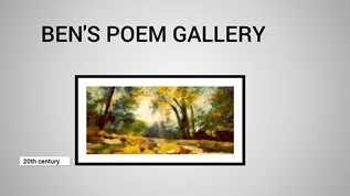Ben's poem gallery at emaze Presentation