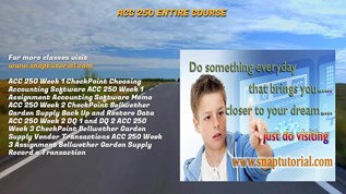 ACC 250 Apprentice tutorssnaptutorial at emaze Presentation
