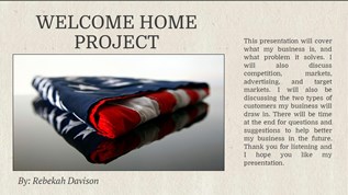 Welcome Home Project at emaze Presentation