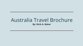 Australia Travel Brochure at emaze Presentation