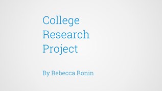 College Research Project at emaze Presentation