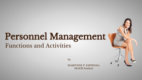 Functions of Personnel Management at emaze Presentation