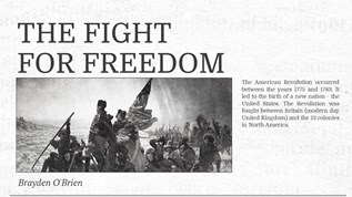 The Fight for Freedom at emaze Presentation