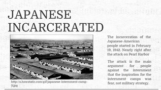 Japanese Internment Camps at emaze Presentation