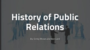 History of Public Relations at emaze Presentation