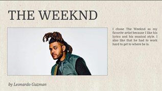 The Weeknd at emaze Presentation