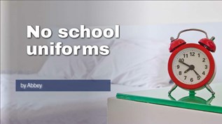 No school uniforms at emaze Presentation